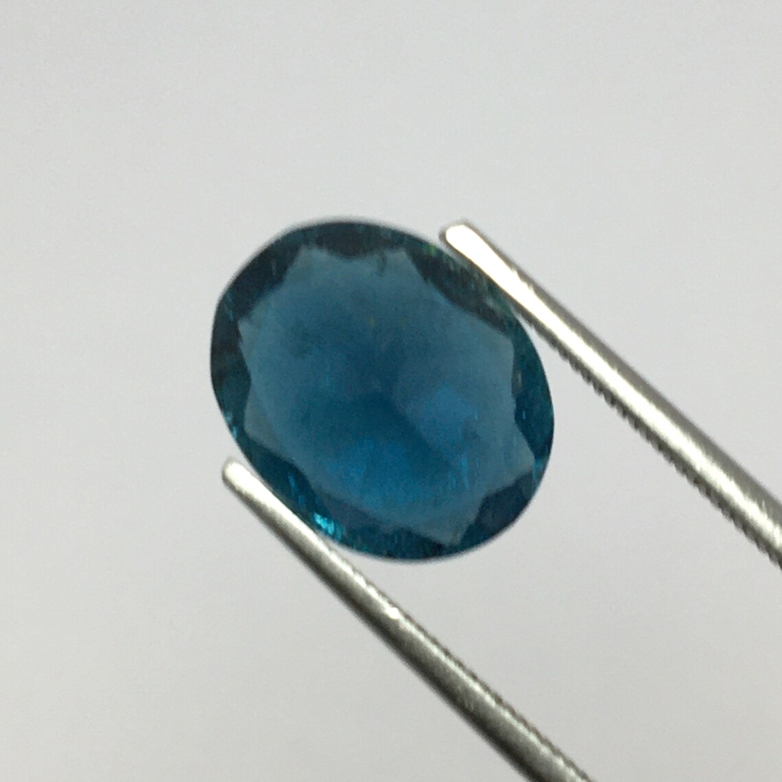 2.55 Carat Sparkling Indicolite Tourmaline Faceted Gemstone Amazing ...