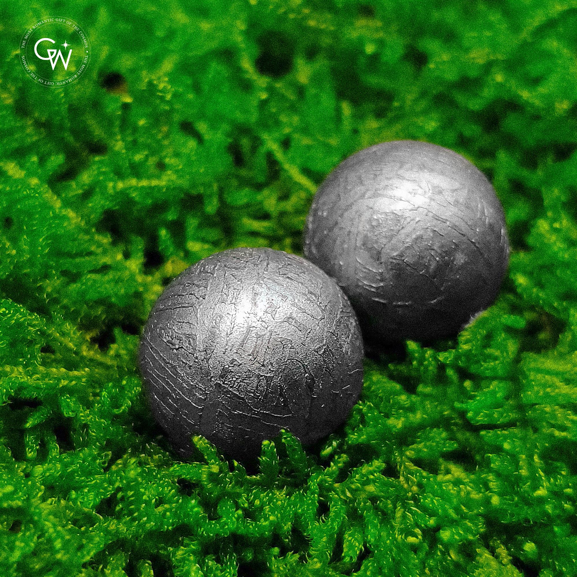 Natural Iron Meteorite Beads – 18mm – Unique Gemstone Jewelry Supplies ...