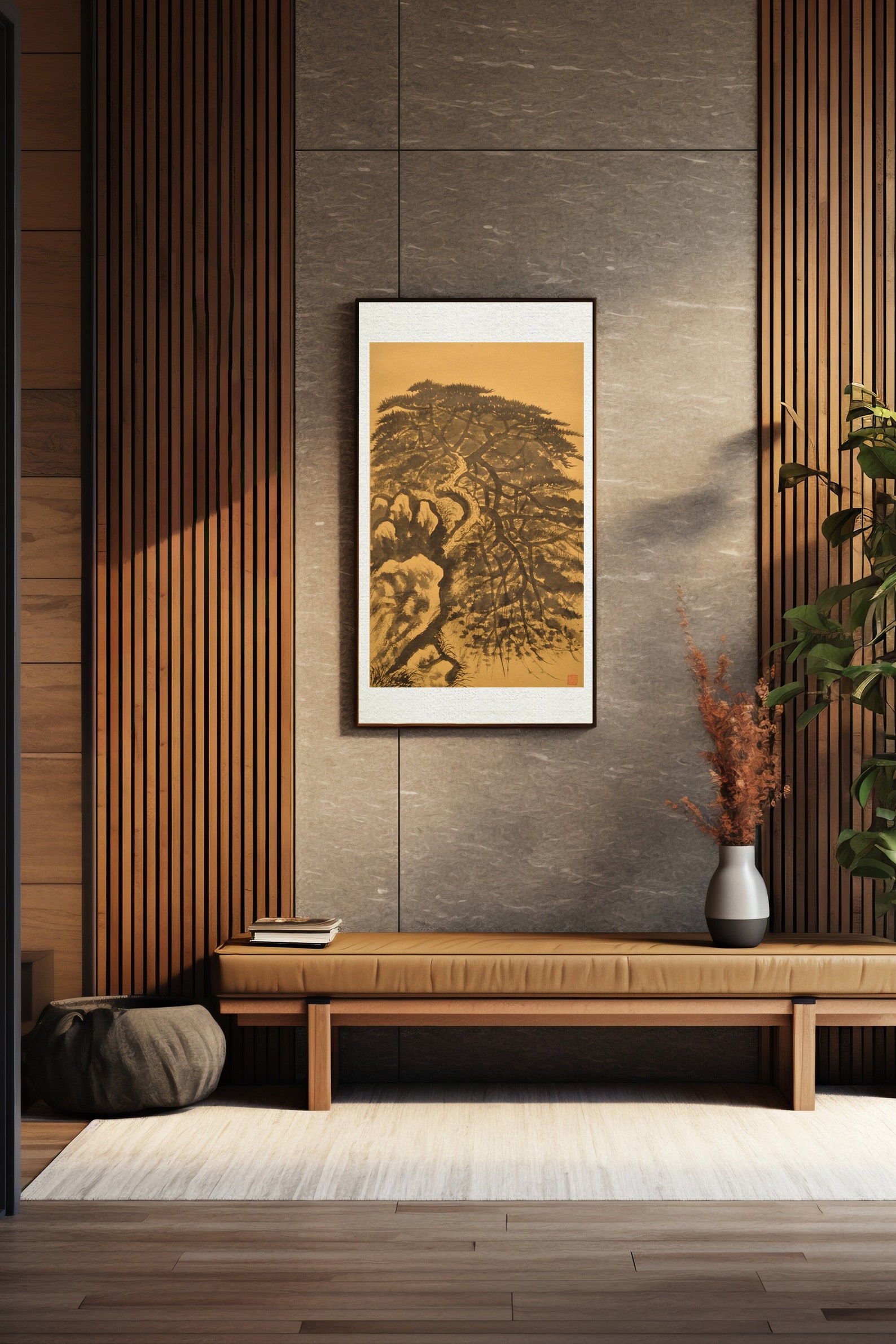 HAND Painted,chinese Landscape Painting,landscape Scroll Art ...