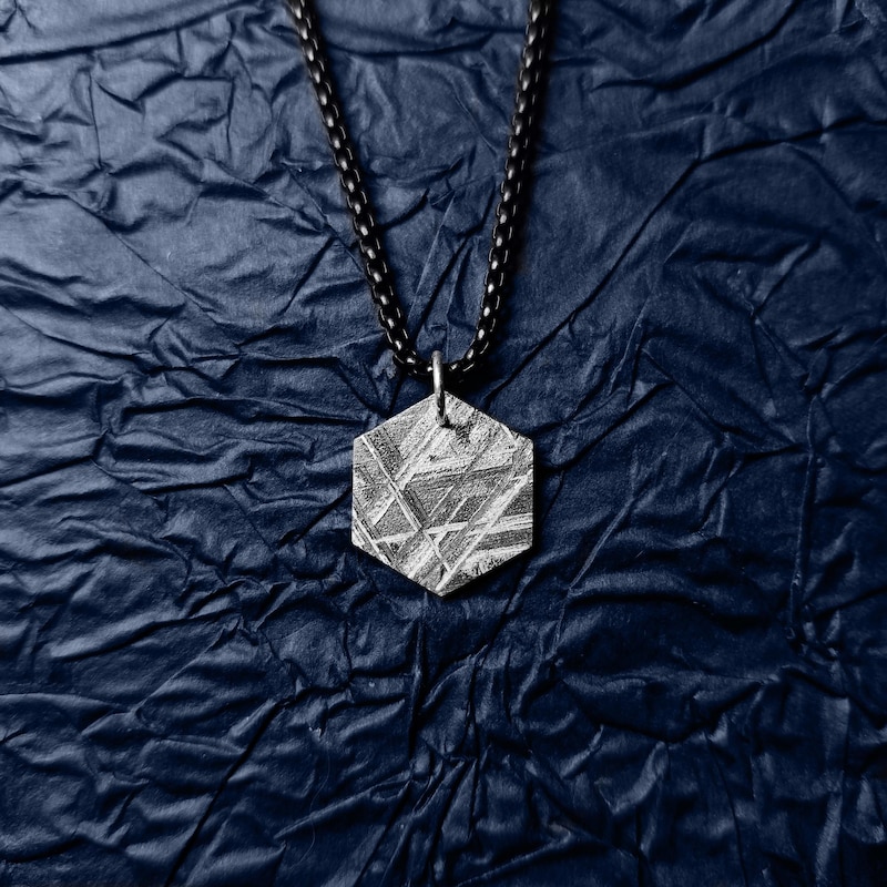 Meteorite Pendant Circle - Etsy