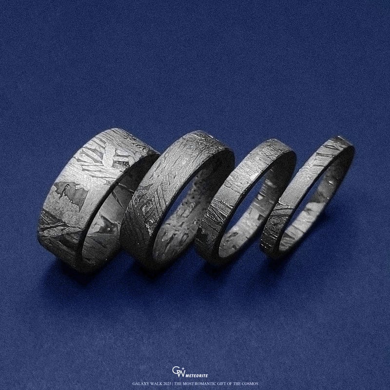 Meteorite Ring - Etsy
