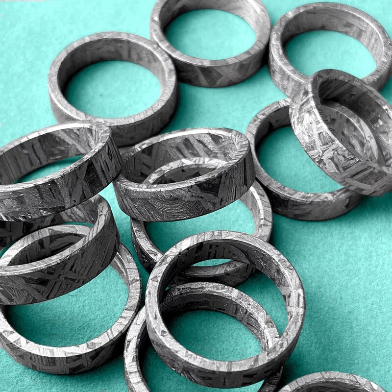 Meteorite Ring - Etsy