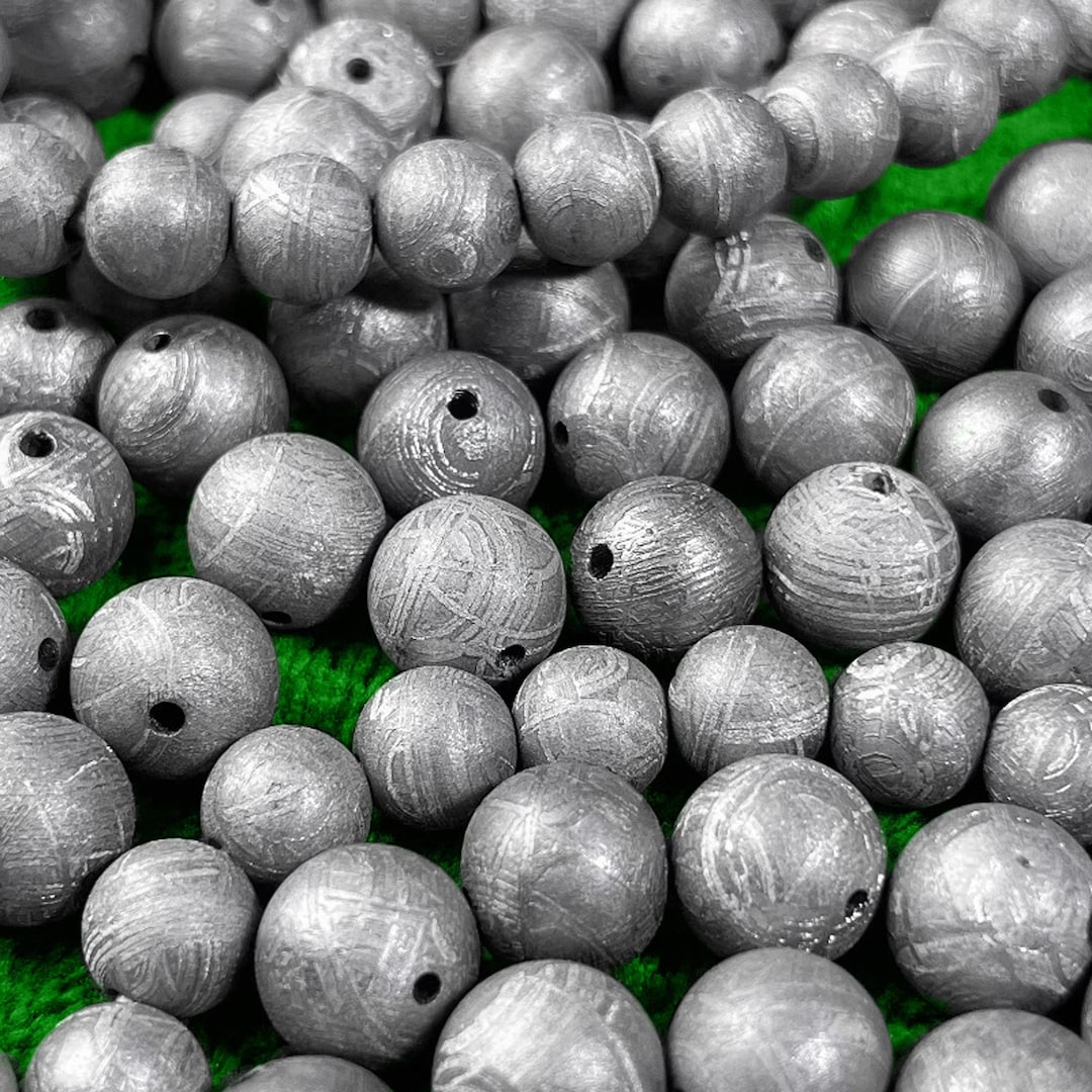 Unique Muonionalusta Meteorite Beads – Rare Swedish Iron Meteorite Jewelry Supplies | Cosmic ...