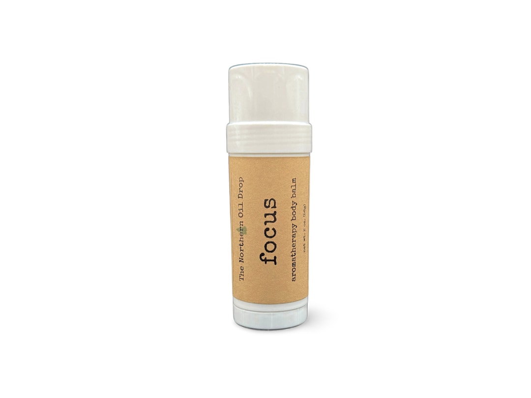 Focus Aromatherapy Body Balm Stick With Essential Oil Study School Work ...
