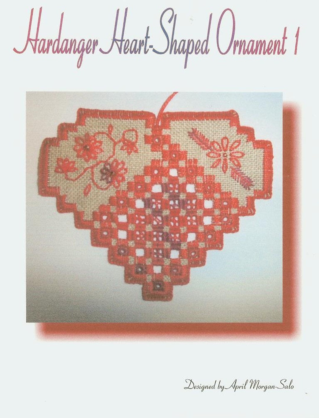 Heart Hardanger Ornament Pattern - Etsy