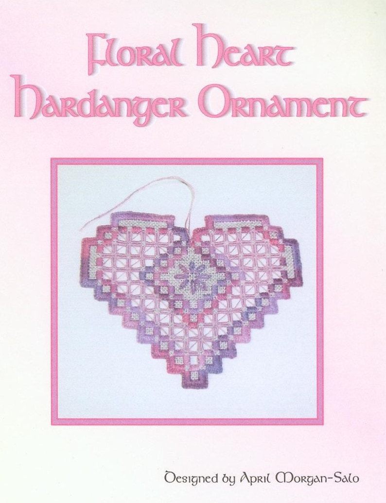 Floral Heart Hardanger Ornament Pattern - Etsy