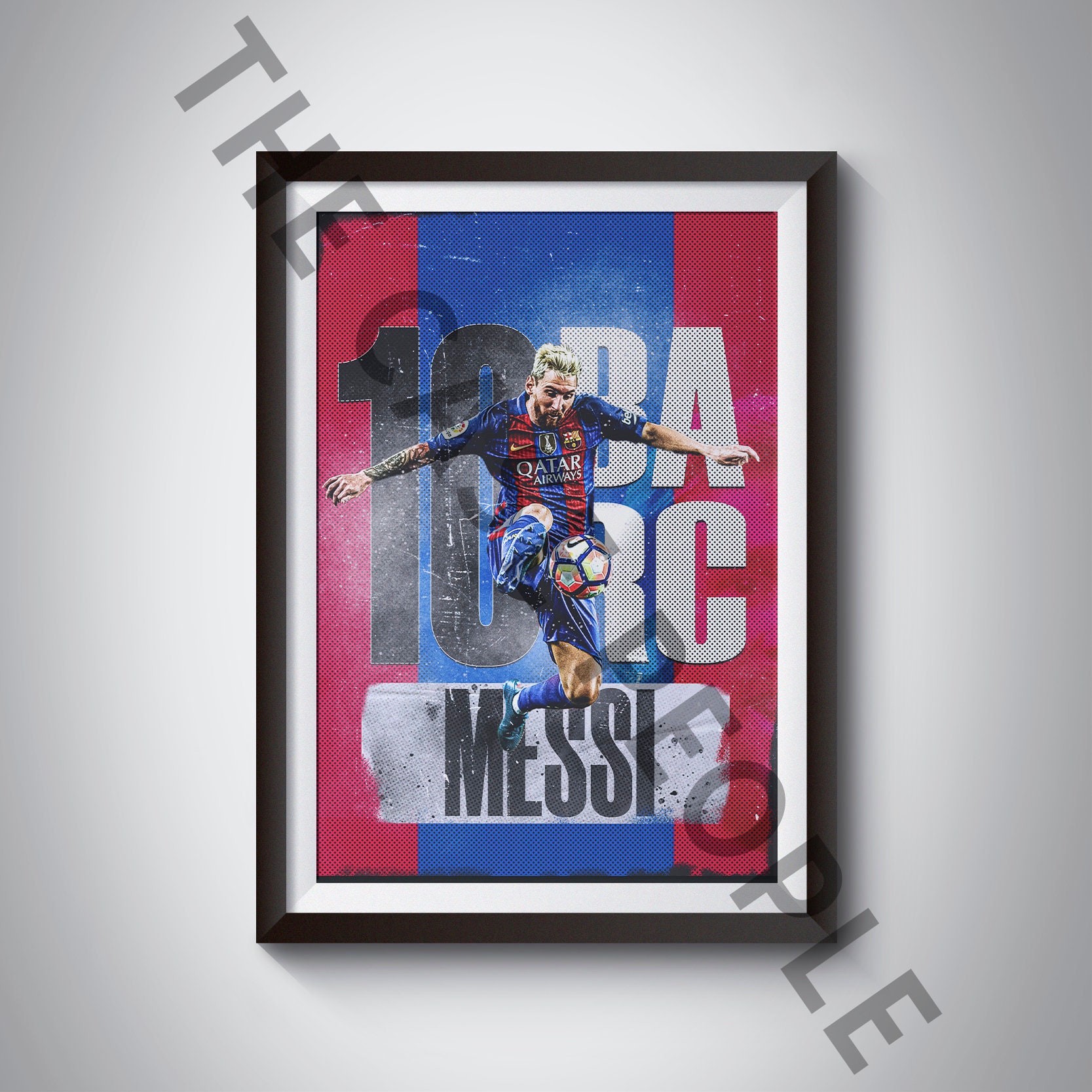 Lionel Messi Poster, Barcelona Poster, Football Download Poster, Lionel ...