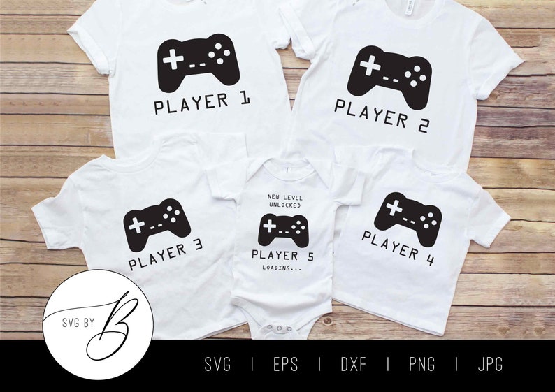 New Level Unlocked Player Loading SVG Player 1-6 Gamer - Etsy