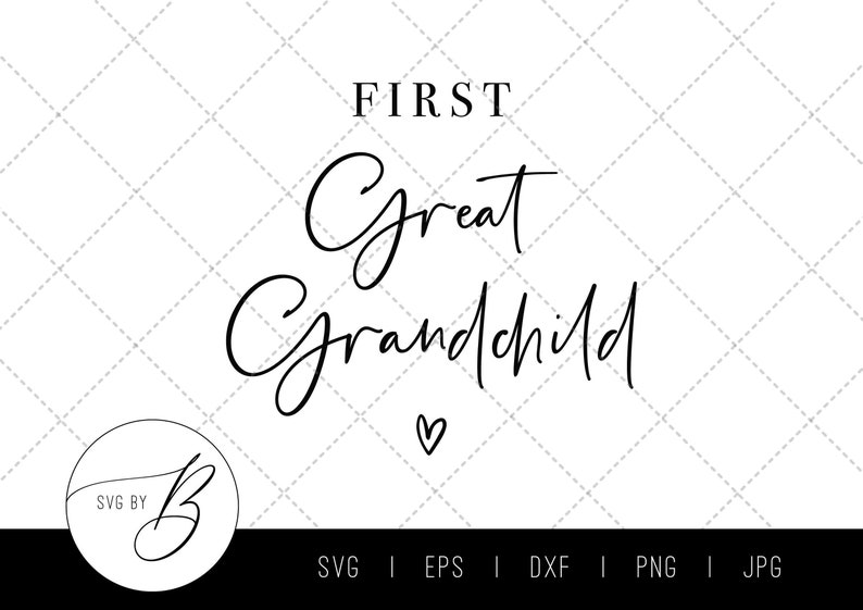 First Great Grandchild SVG Grandparent Pregnancy - Etsy