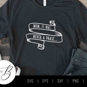 Mom, It Was Never A Phase Emo Banner SVG | Elder Emo, Scene ...