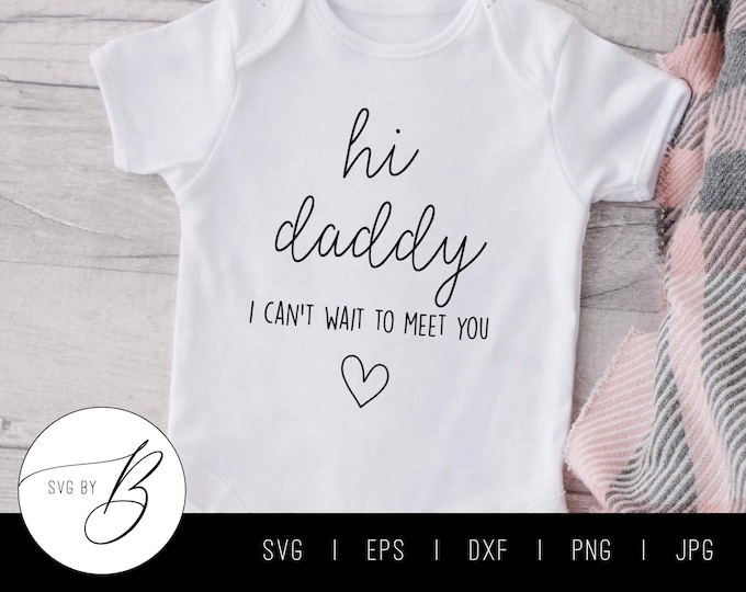 Hello Daddy Svg File Only - Etsy