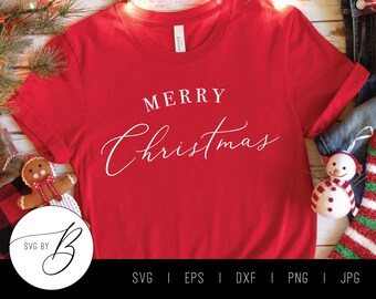 Merry Christmas Script Svg - Etsy