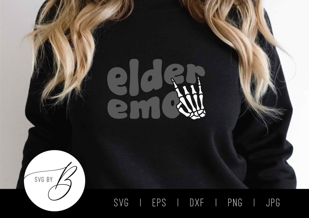 Elder Emo SVG | Skeleton Rock Hand SVG | Elder Emo, Scene, Sceneior ...