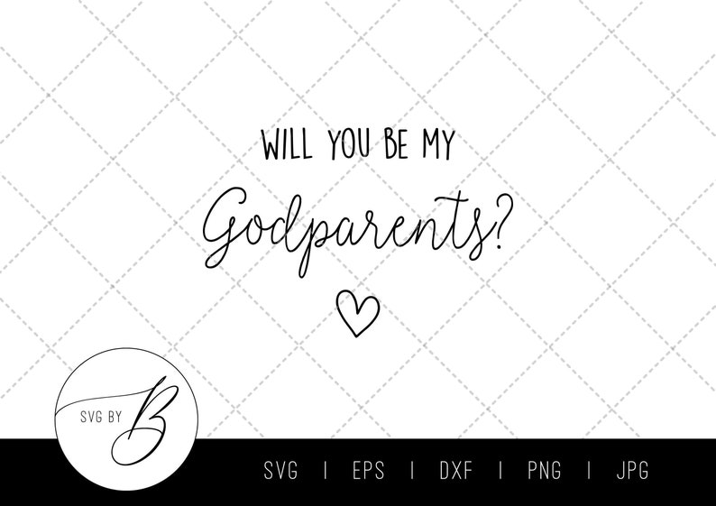 Will You Be My Godparents? SVG | Godparent Proposal SVG | Pregnancy Svg ...