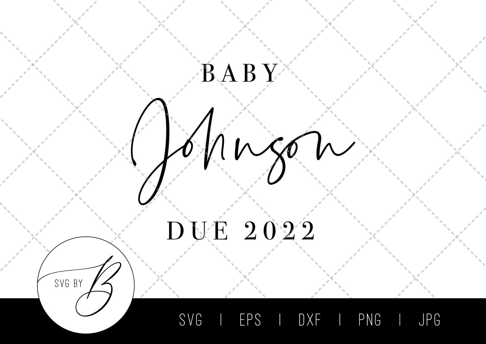 Personalized Pregnancy Announcement SVG Custom Baby Name SVG - Etsy