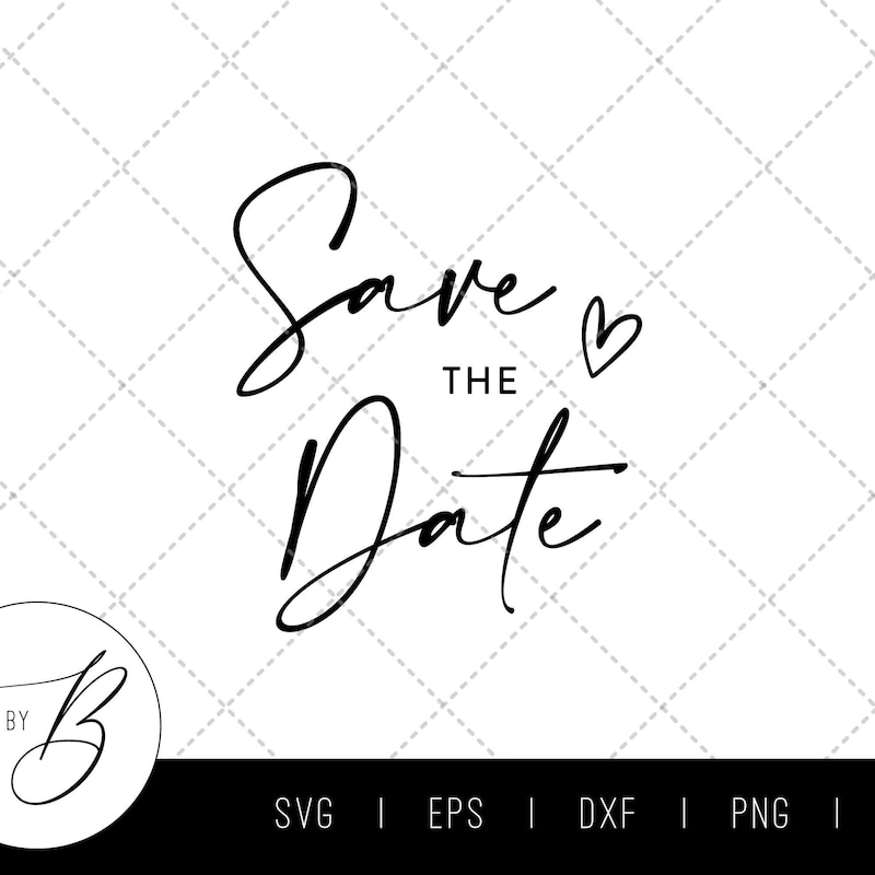 Save the Date Svg - Etsy