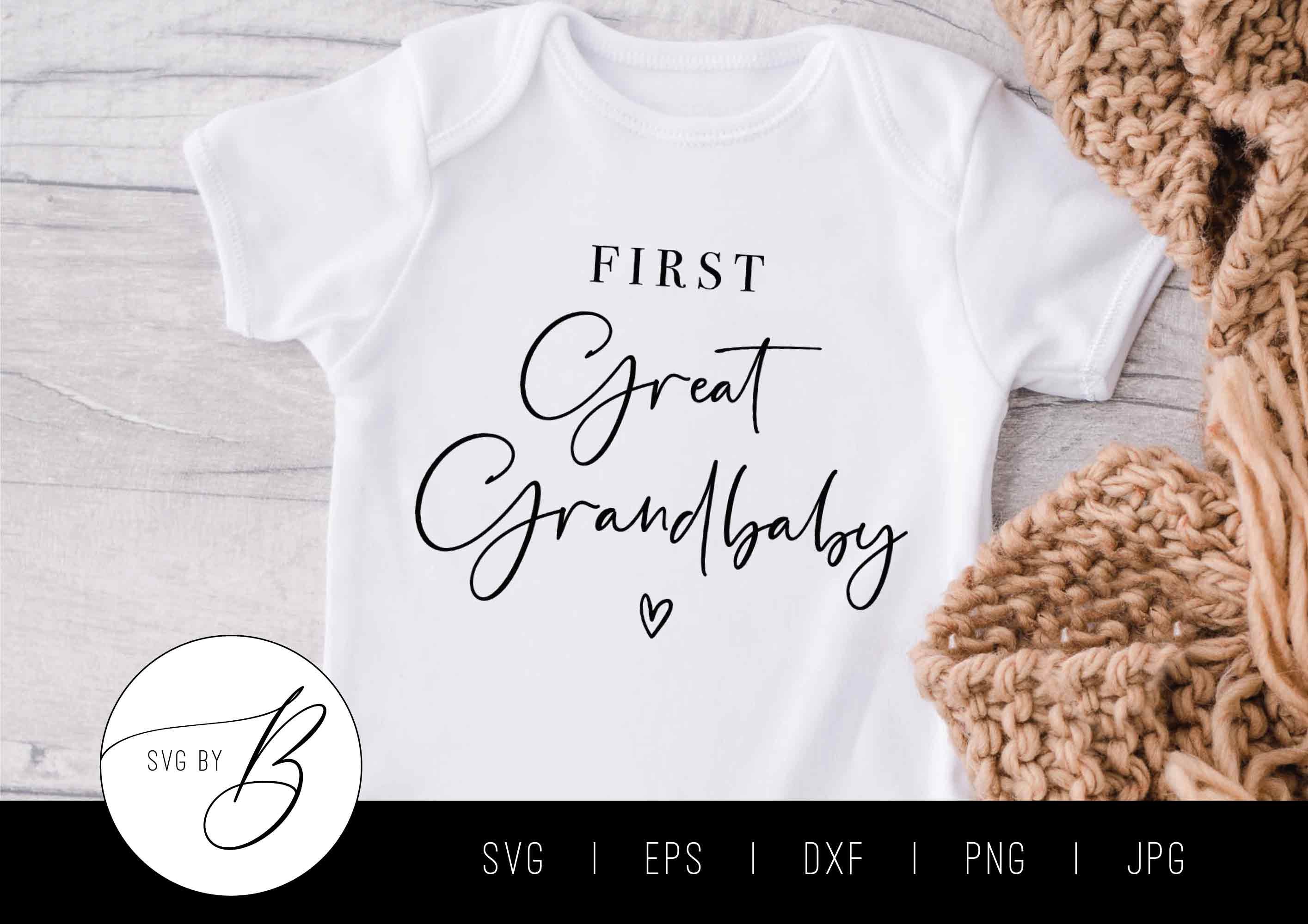 First Great Grandbaby SVG Grandparent Pregnancy Announcement - Etsy