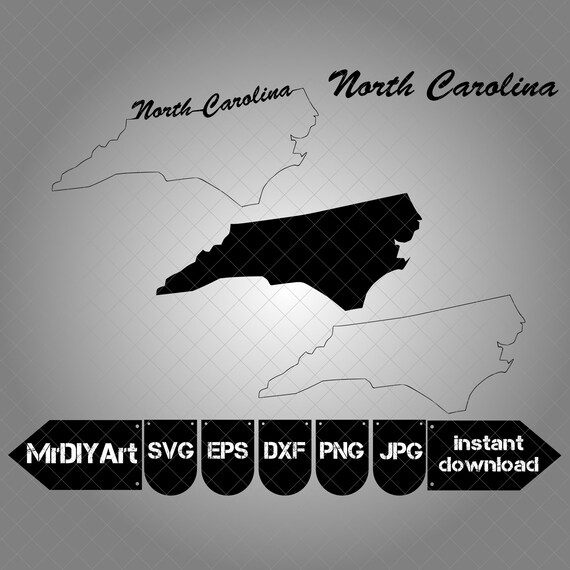 North Carolina Svg File North Carolina State Svg North | Etsy