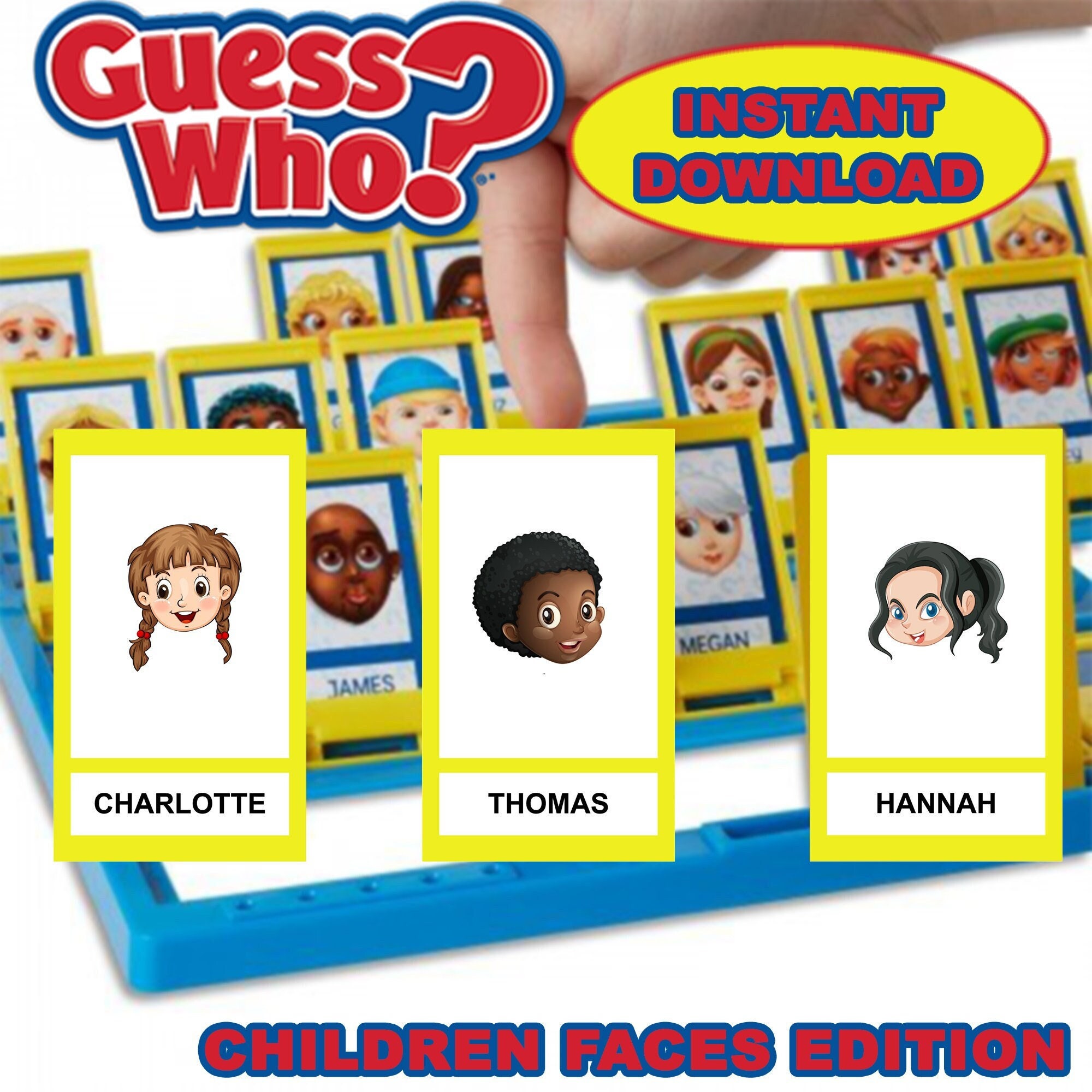 Guess Who Game Faces