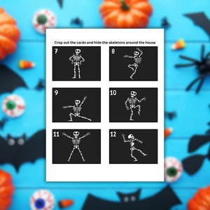 Printable Halloween Skeleton Hunt for Kids | Halloween Activity for ...