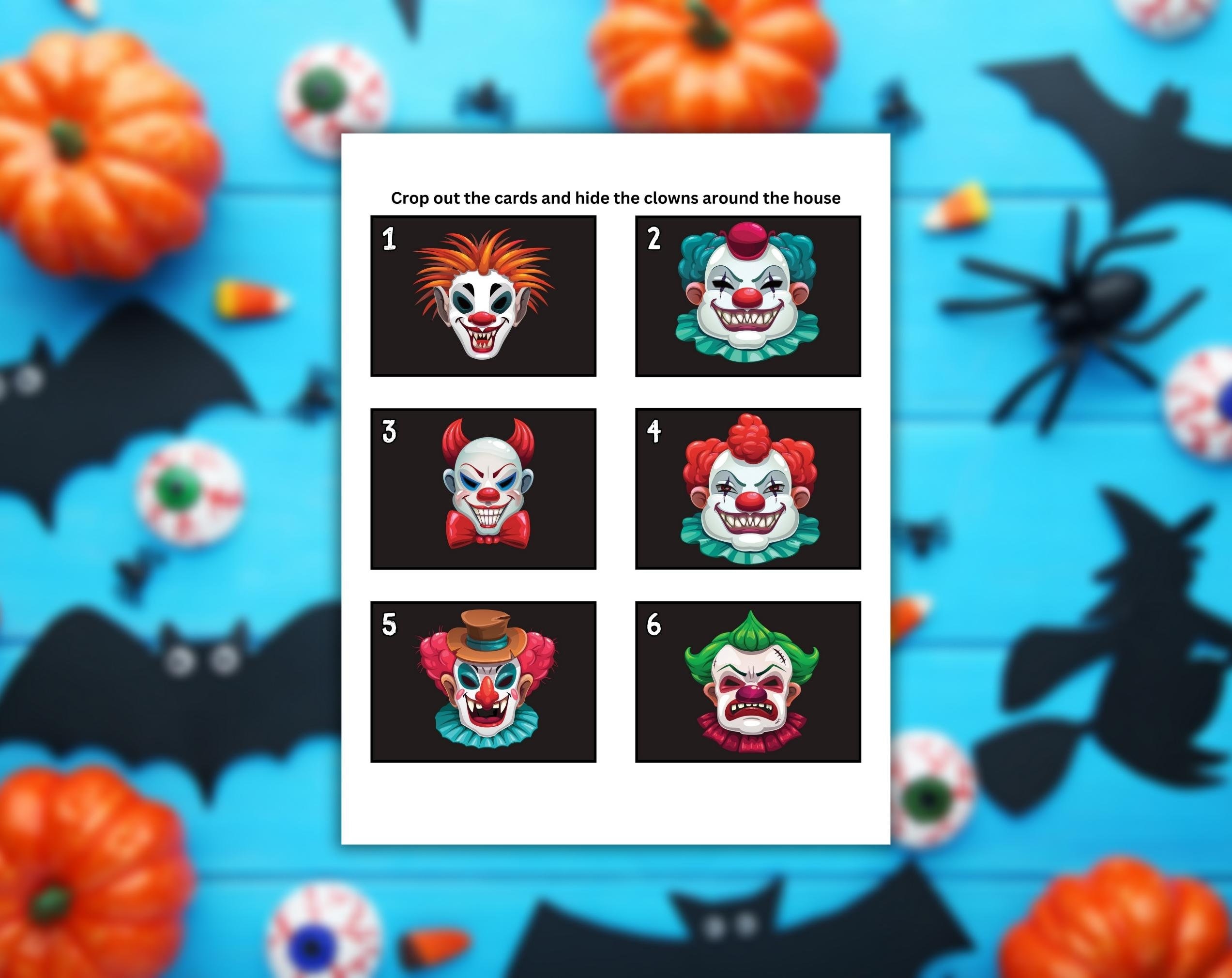 Printable Halloween Clown Hunt for Kids | Halloween Activity for Kids ...