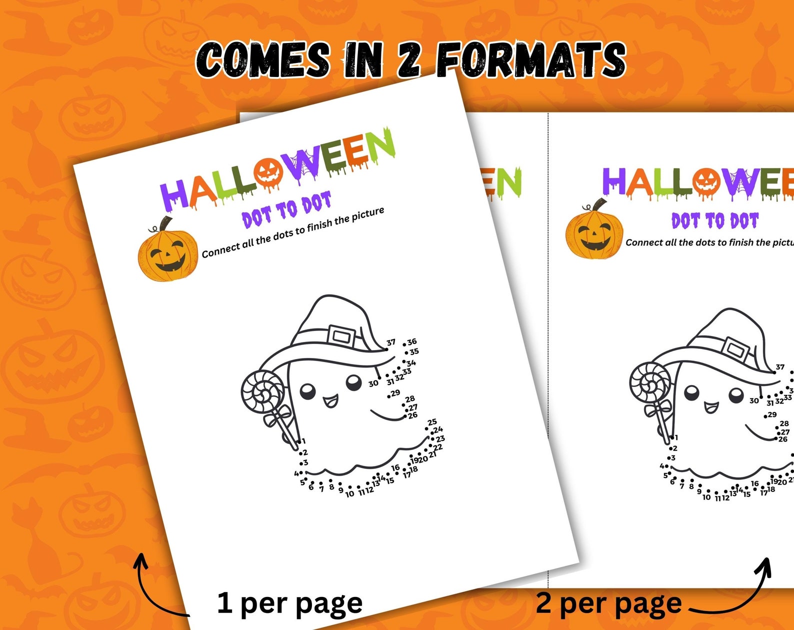 Printable Halloween Dot to Dot | Halloween Activity for Kids and Adults ...
