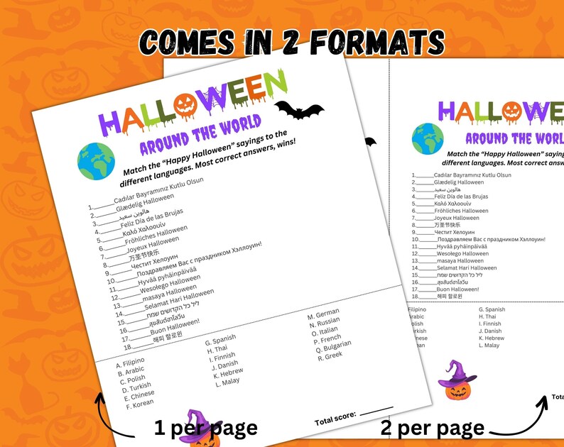 Printable Halloween 10 Game Big Bundle | Halloween Activities for Kids ...