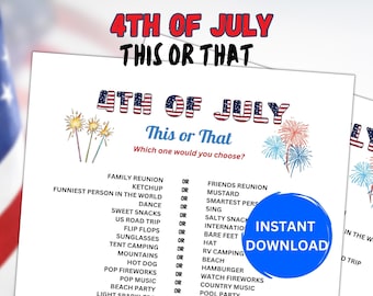 Printable 4th of July Charades Game | Fourth of July Activity for Kids ...