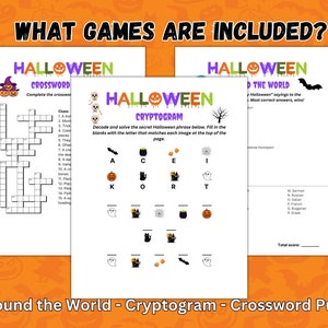 Printable Halloween 10 Game Big Bundle | Halloween Activities for Kids ...