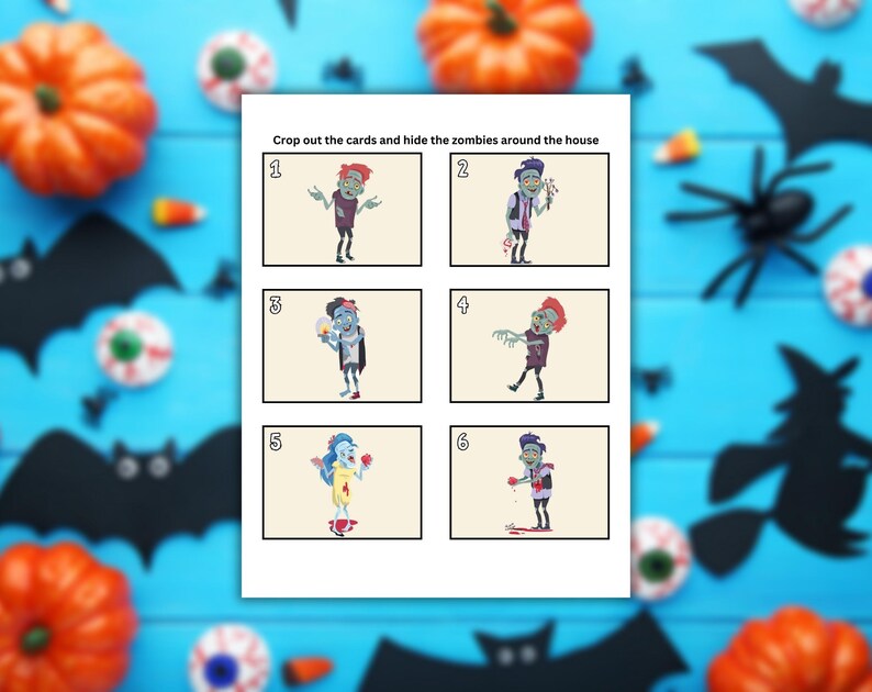 Printable Halloween Zombie Hunt for Kids | Halloween Activity for Kids ...