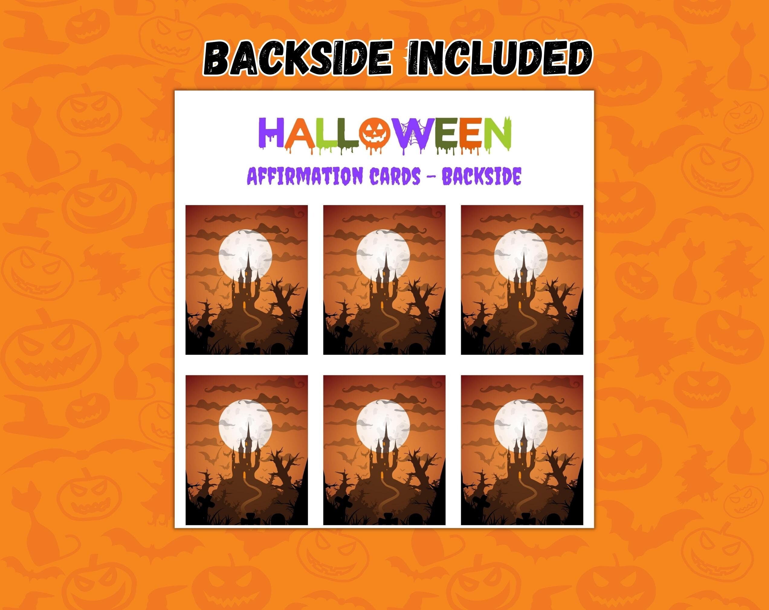 Printable Halloween Affirmation Cards | Halloween Positive Affirmation ...