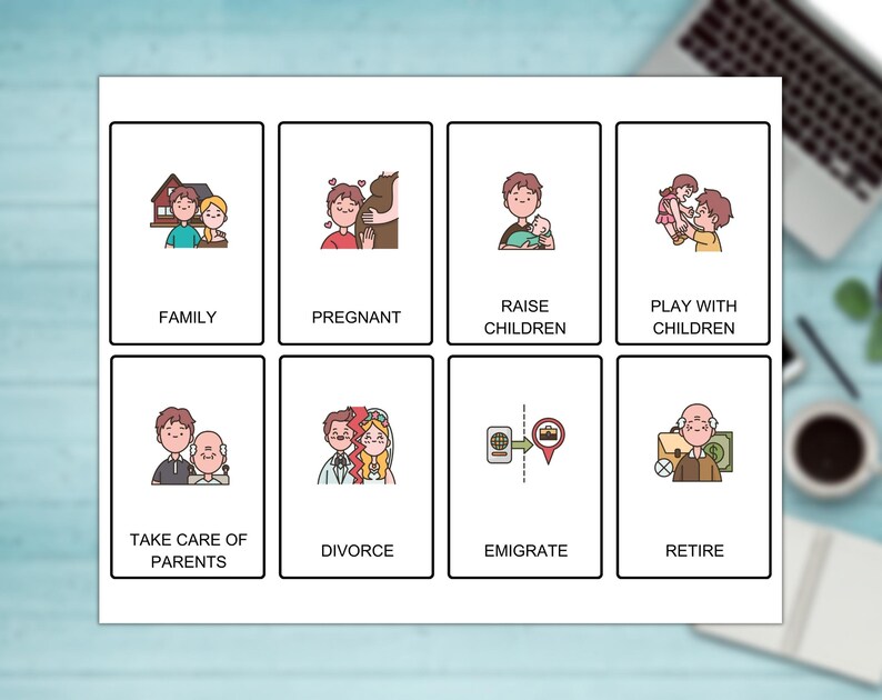 Printable Human Life Cycle Flash Cards | Montessori Cards | 30 ...