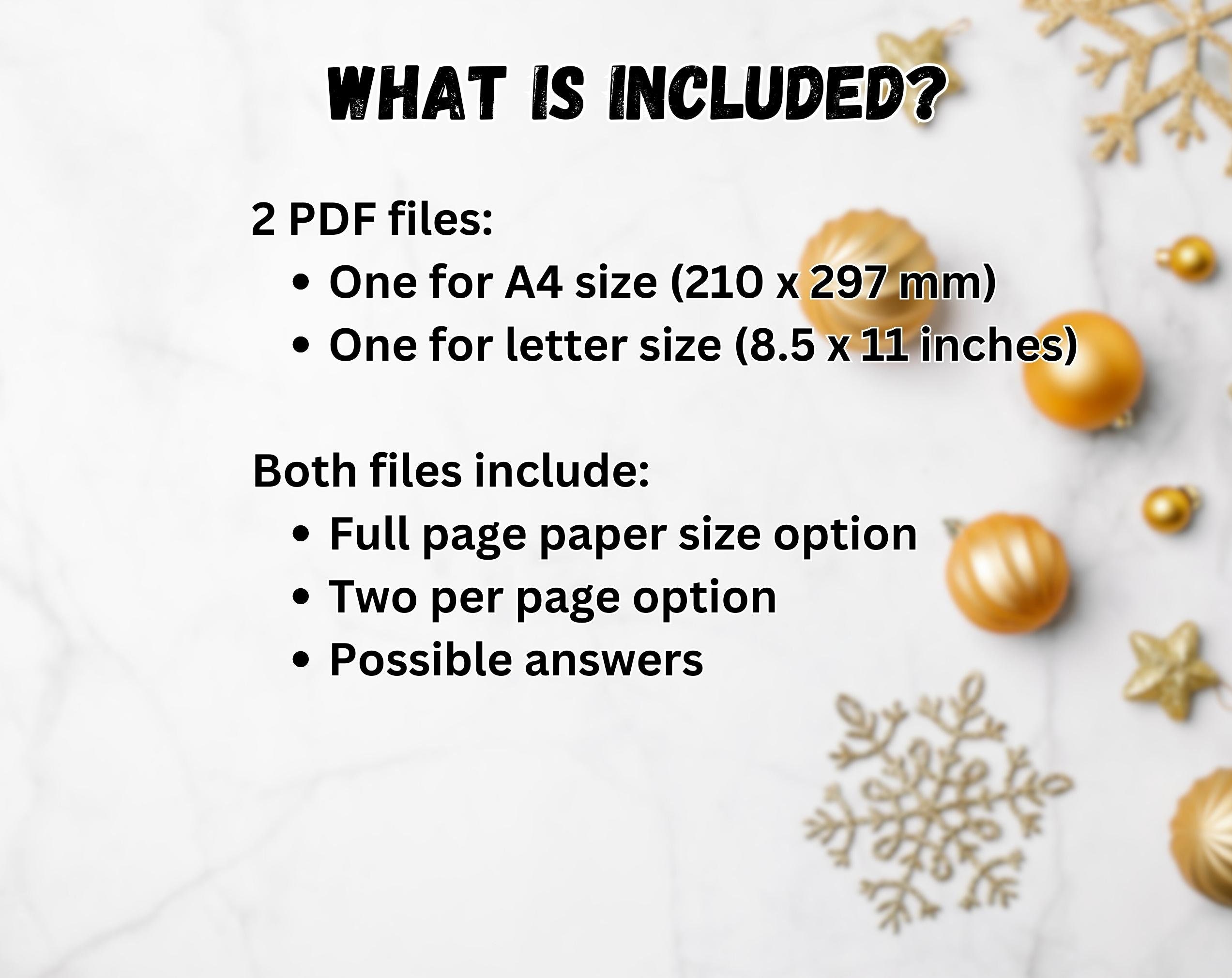 Printable Christmas A-Z Race | Christmas Activity for Kids and Adults ...
