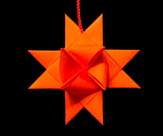Origami Christmas 3D Paper Star Printable Template and | Etsy