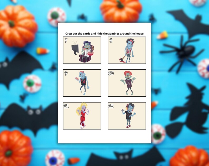 Printable Halloween Zombie Hunt for Kids | Halloween Activity for Kids ...