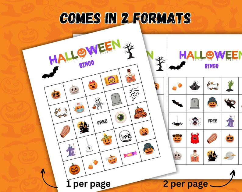Halloween Bingo Game | Printable Party Activity for Kids & Adults ...