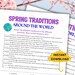 Printable Spring Traditions Around the World | Spring Activity for Kids ...