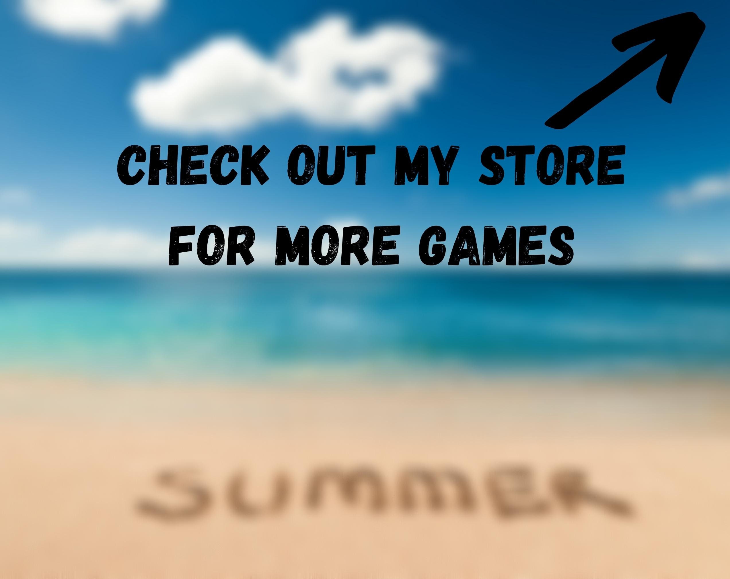 Printable Summer A-Z Race Summer Activity for Kids and Adults Party ...