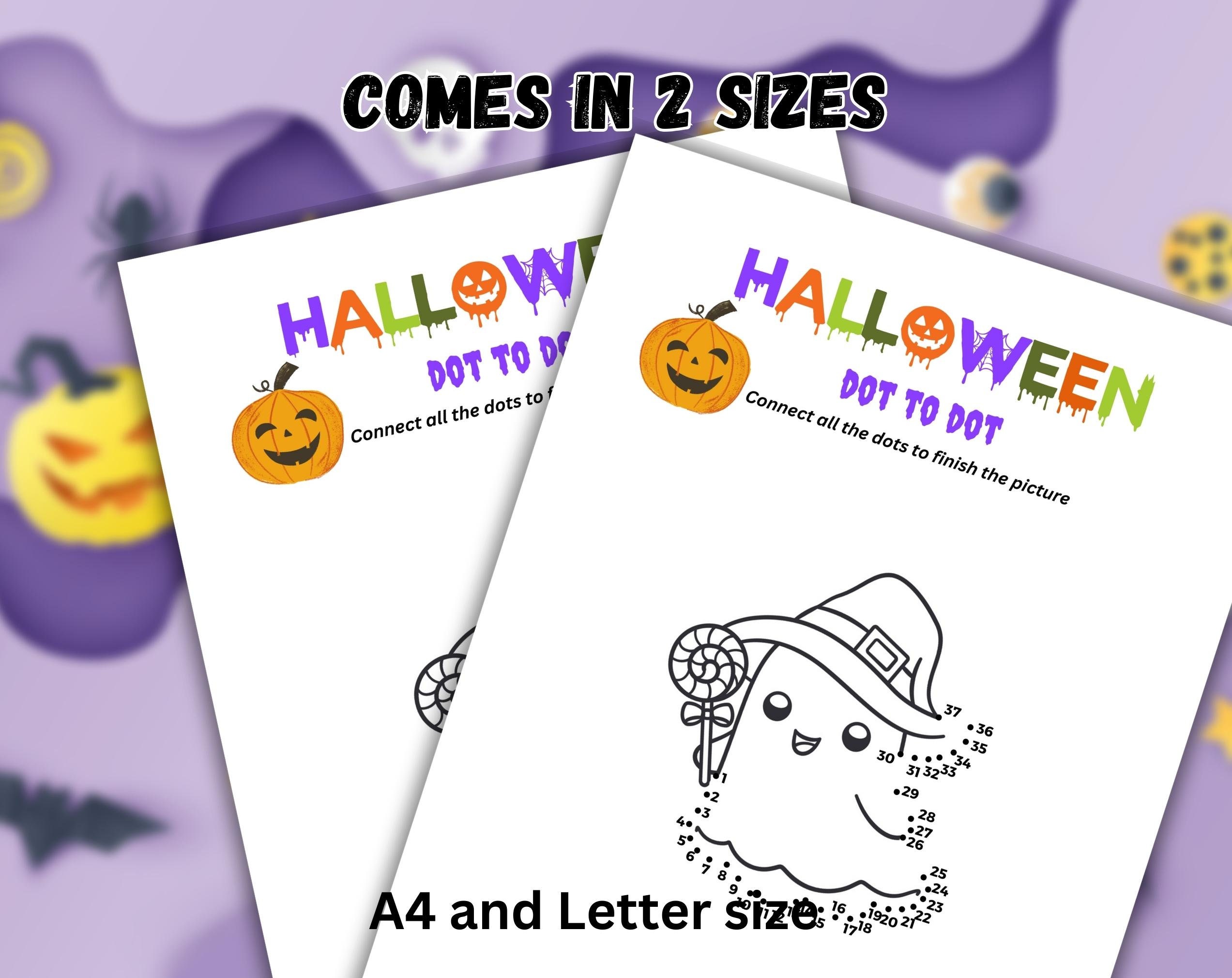 Printable Halloween Dot to Dot | Halloween Activity for Kids and Adults ...