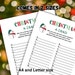 Printable Christmas A-Z Race | Christmas Activity for Kids and Adults ...