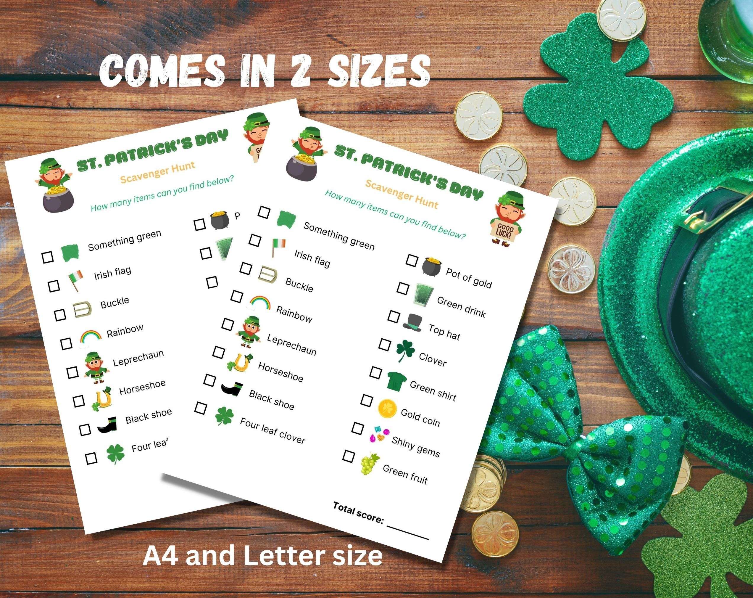 Printable St. Patrick's Day Scavenger Hunt for Kids | St. Patrick's Day ...