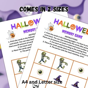 Halloween Memory Game | Printable Party Activity for Kids & Adults ...