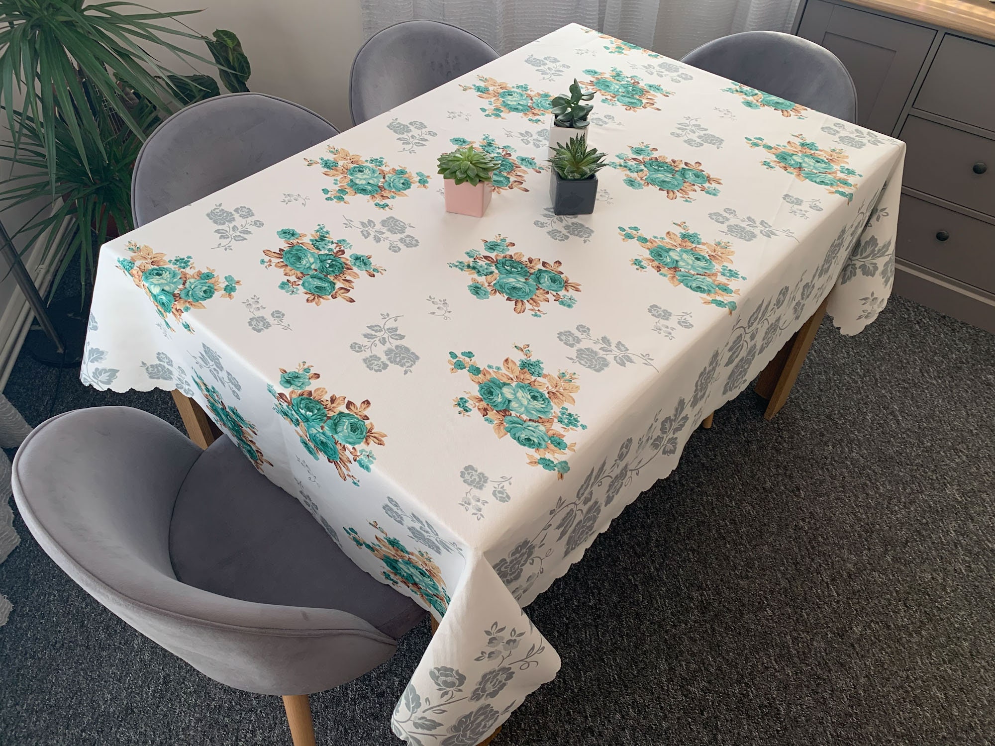 Mantel impreso, diseño único, cubierta de mesa de tela resistente a ...