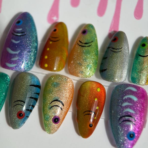 Fishing Lure Nails - Etsy
