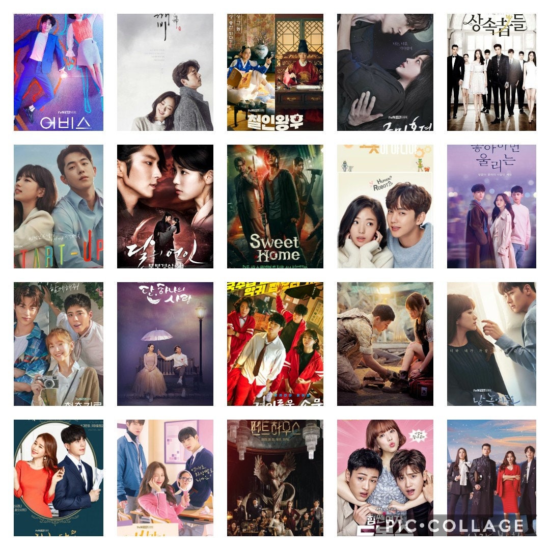 50 Pcs Kdrama Poster Collage Kit INSTANT DOWNLOAD | Etsy