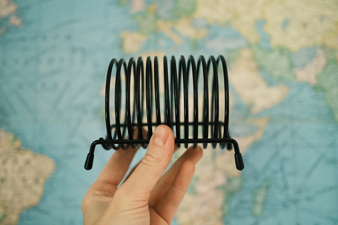 Black Spiral Metal Letter Holder - Etsy