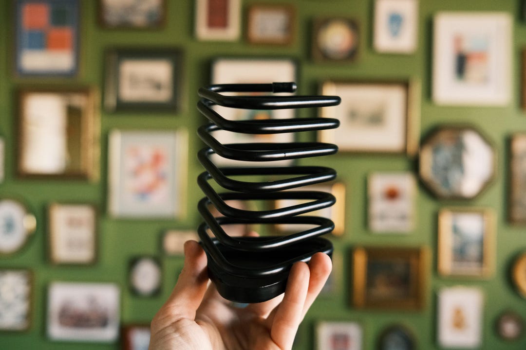 Vintage Black Coil Triangular Pen and Pencil Holder / Functional Art - Etsy