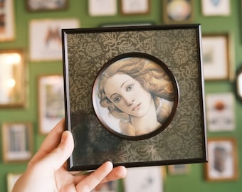 Round Picture Frame With Glass - Etsy