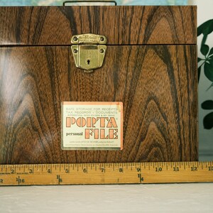 Vintage Porta-file Lithograph Woodgrain Metal File Box - Etsy