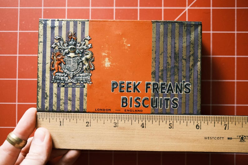 Vintage Peek Frean's Biscuits, London - England Rectangular Tin Box - Etsy